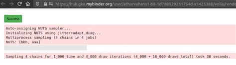 Unable To See Pymc Progressbar Running In Voila Dashboard View Issue
