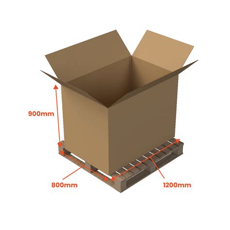 Heavy Duty Pallet Box Large 1200 X 800 X 900mm Pack Of 10 Boxes 24