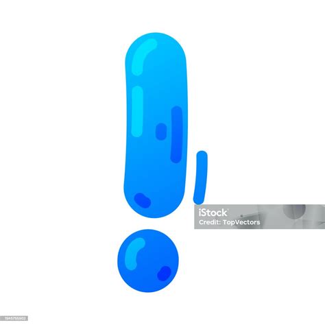 句読点ベクターイラスト用の青い風船の感嘆符またはポイント まぶしいのベクターアート素材や画像を多数ご用意 まぶしい