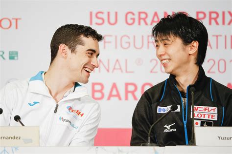 Former Training Buddies Yuzuru Hanyu And Javier Fernandez Reunited At