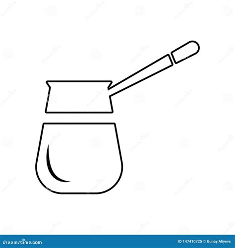 Vintage Jezva for Coffee Icon. Element of Eating for Mobile Concept and ...