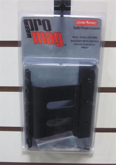 Promag Ak 47 Saiga Stg 2000 Dragunov With Side Rail Picatinny Scope Mount Pm092a New Mayo