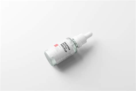 Premium Psd Frosted Glass Dropper Bottle Mockup