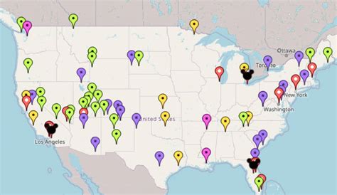 Usa Tourist Attractions Map 60 Photos