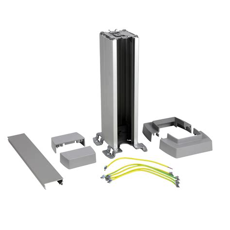 1 Compartment 2 Sides Snap On Mini Columns 0 30m Aluminium Finish