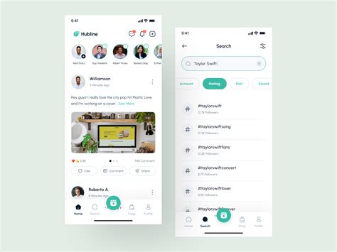 Hubline Social Network App Ui Kit By Uxerflow Ui Ux On Dribbble
