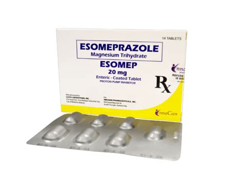 Esomep Esnovex Capsule 40mg 14 Capsules