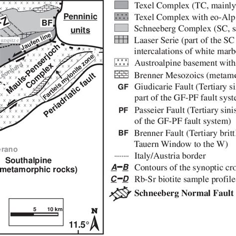 Detailed Tectonic Map Of The Study Area Located In Fig 1 With The