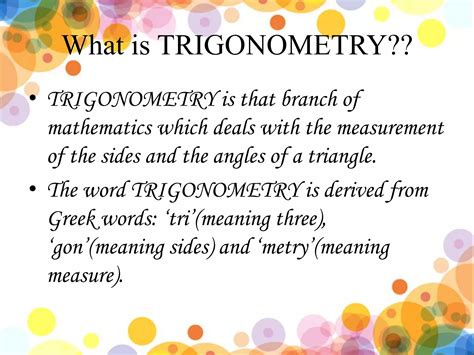 Trigonometry Pptx