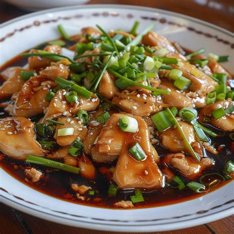 Image Of Chinese Food That Gui Fei Chicken Stock Illustration