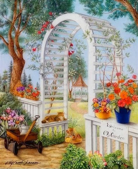 A 99 Pieces Jigsaw Puzzle From Jigidi Garden Arch Garden Garden Gates