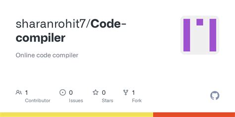 Github Sharanrohit Code Compiler Online Code Compiler