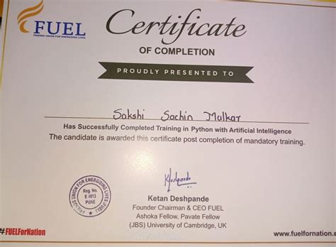 Python Essisental Training With Ai By Fuel Sakshi Malkar