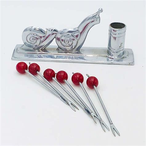 Vintage French Snail Cocktail Stick Holder Artedeco Online Antiques