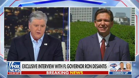 Desantis Tells Hannity What Went Wrong With Trump Relationshi