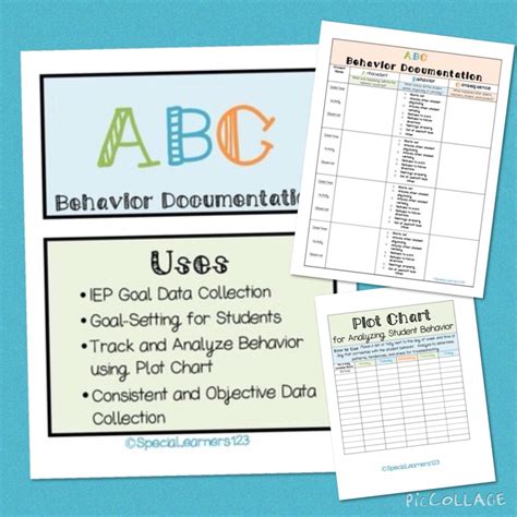ABC Observation Form With Analysis Chart Plot Chart Abc Babe Behavior