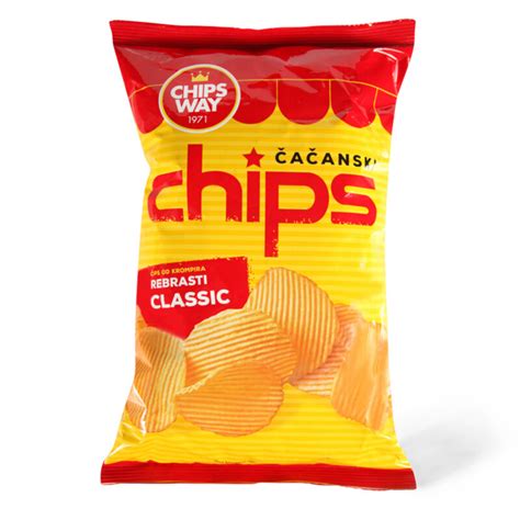 Čips ČaČanski Classic Rebrasti 150g