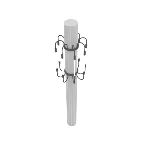3d Model Modern Illuminated Column Vr Ar Low Poly Cgtrader