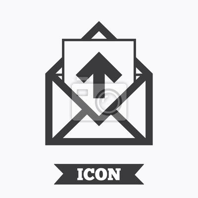 Mail Icon Envelope Symbol Outbox Message Sign Posters For The Wall