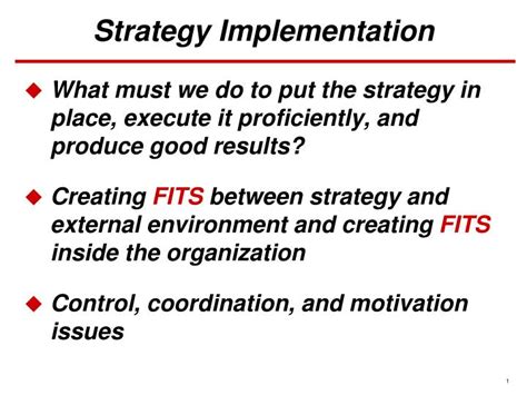 PPT Strategy Implementation PowerPoint Presentation Free Download ID