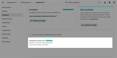 Scheduled Functions Netlify Docs