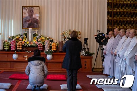 자승스님 입적 추모 뉴스1