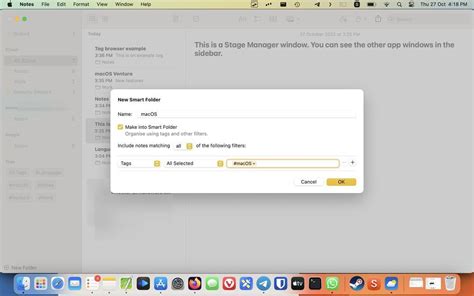 here are the new features in the notes app in macos 13 ventura