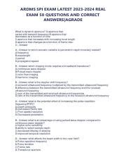 Master The ARDMS SPI Exam Questions Answers Guide Course Hero