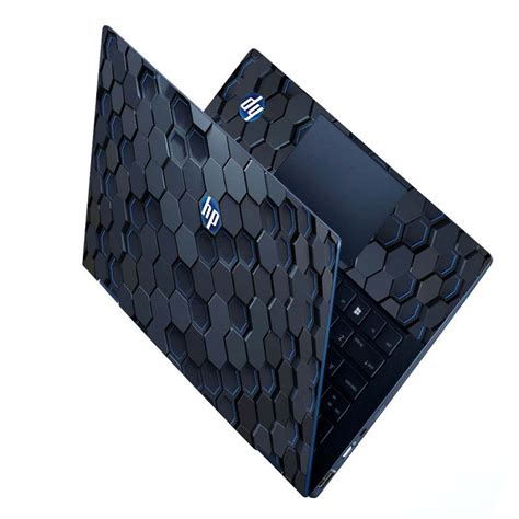 Full Panel Laptop Skin Hp Hexagon 3d Shape Skinslegend