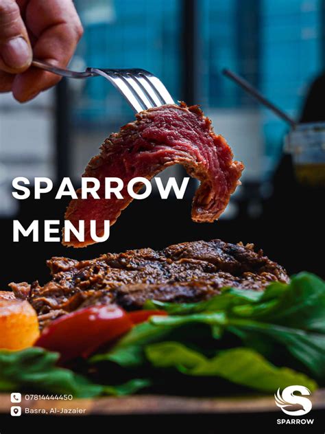 Sparrow Menu Pdf