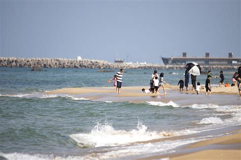 바닷가에서 놀고 있는 사람들 유토이미지 상세페이지 베이직샵 사진 21386169
