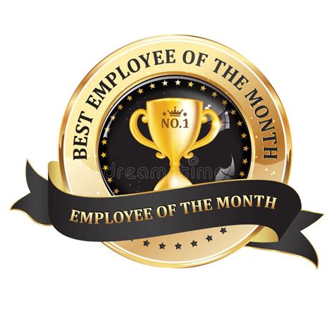 El Mejor Empleado Del Mes Cinta Del Premio Del Reconocimiento De