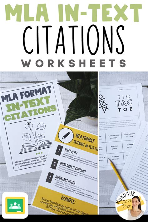 In Text Citation Practice How To Write In Text Citations With Examples Mla 9 Expository