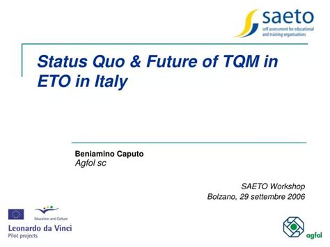 PPT Status Quo Future Of TQM In ETO In Italy PowerPoint Presentation ID