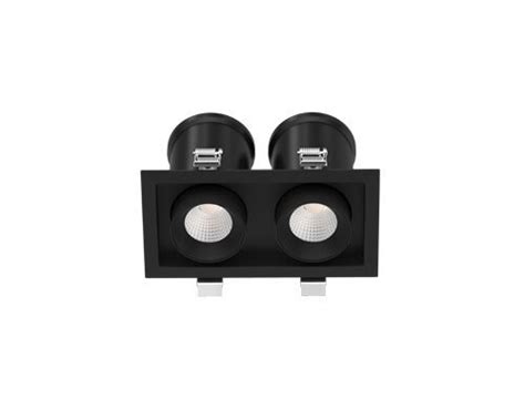 Pop 2 Twin Downlighter [black 3000k] Nirvana Lighting