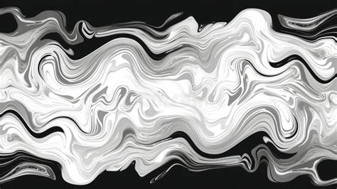 Black And White Abstract Background Liquid Marble Pattern Stock