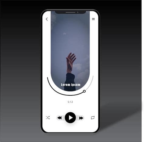 Premium Vector Music Player Interface With Music On