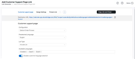 create urls using link generator cleverbridge documentation