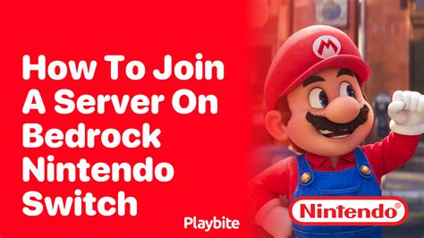 How To Join A Server On Bedrock Nintendo Switch Playbite