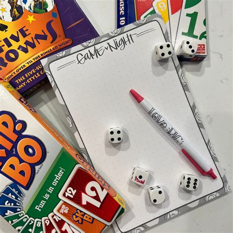 Game Night — Notepad Emily Brown Designs