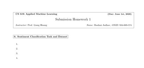 Github Rusty Sjlatex Homework Template Latex Template For