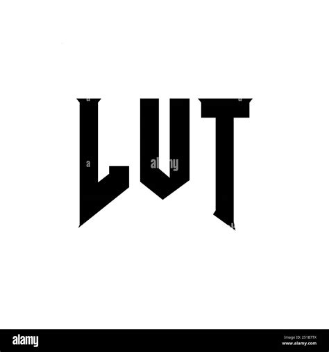 Lut Letter Logo Design For Technology Company Lut Logo Design Black And White Color Combination