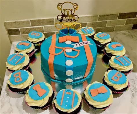 Blippi Themed Birthday Cake