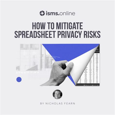Nicholas Fearn On Linkedin How To Mitigate Spreadsheet Privacy Risks