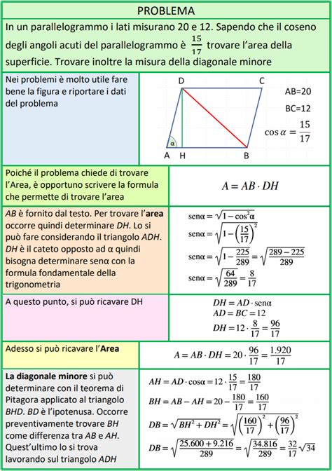 ESERCIZI EXTRA RISOLUZIONE TRIANGOLI Schemi Di Matematica