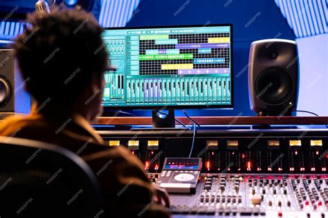 Free Photo African American Tracking Engineer Working With Editing