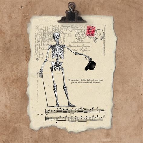 Artisan Skeleton Handmade Paper Print Etsy