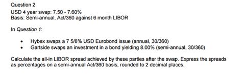 All In Libor Spread Calculation R Fixedincome