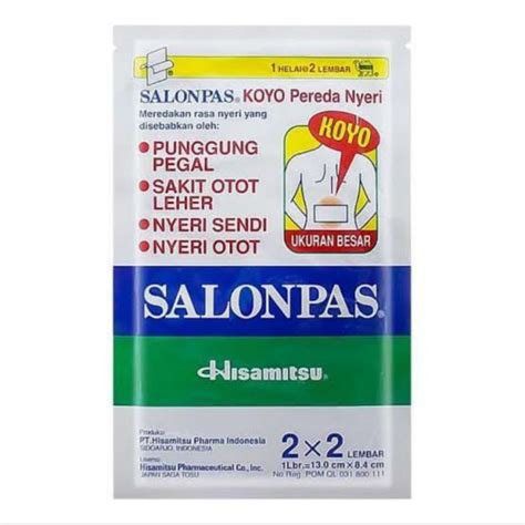 Jual Salonpas Koyo Ukuran Besar Isi X Lembar Shopee Indonesia