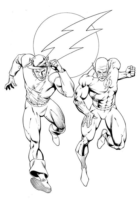 Cw Flash Coloring Pages